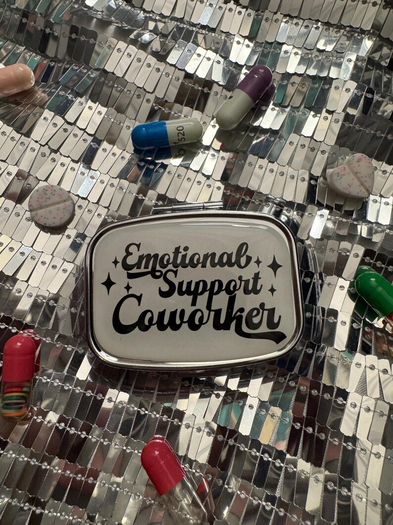 Emotional Support Coworker Pill Case - Etsy