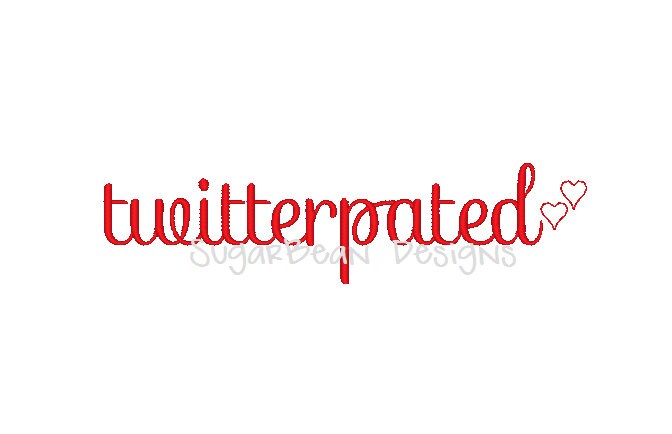 Twitterpated Embroidery Design. Valentines Day Machine Embroidery ...