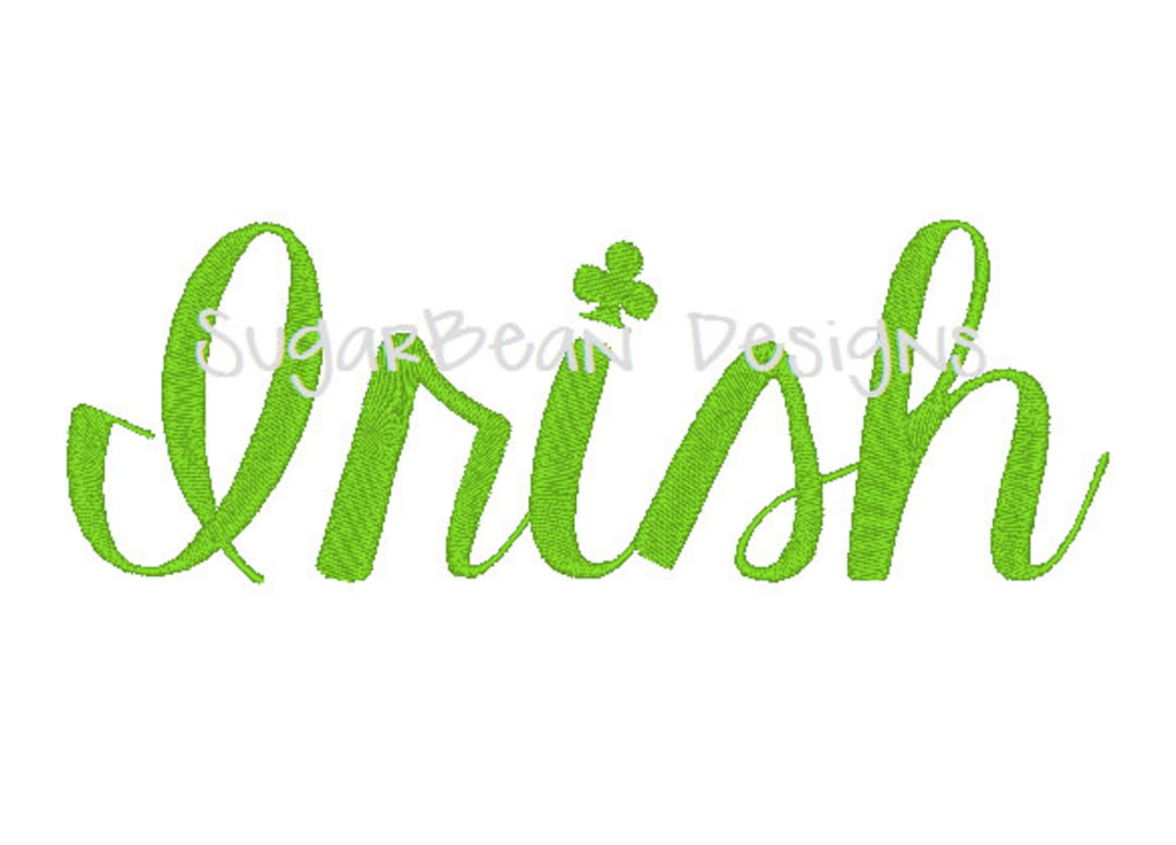 Irish Embroidery Design. Four Sizes Included. St Patricks Day Machine ...