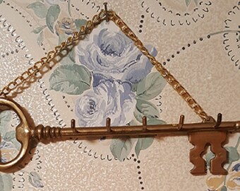 Brass key holder | Etsy