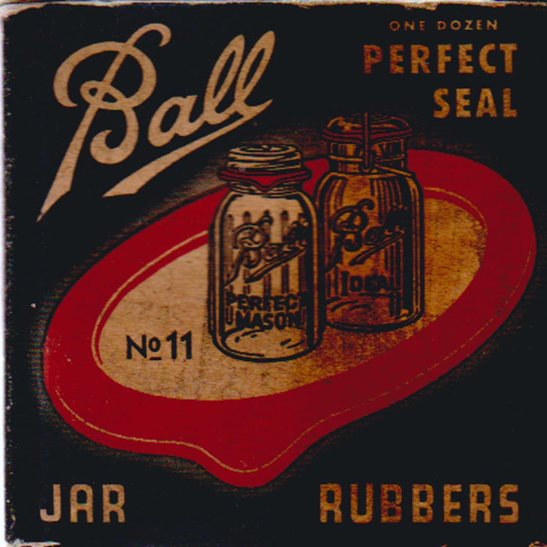 Vintage Package of Jar Lid Rubber Rings - Prior TO 1970 as There is No ...