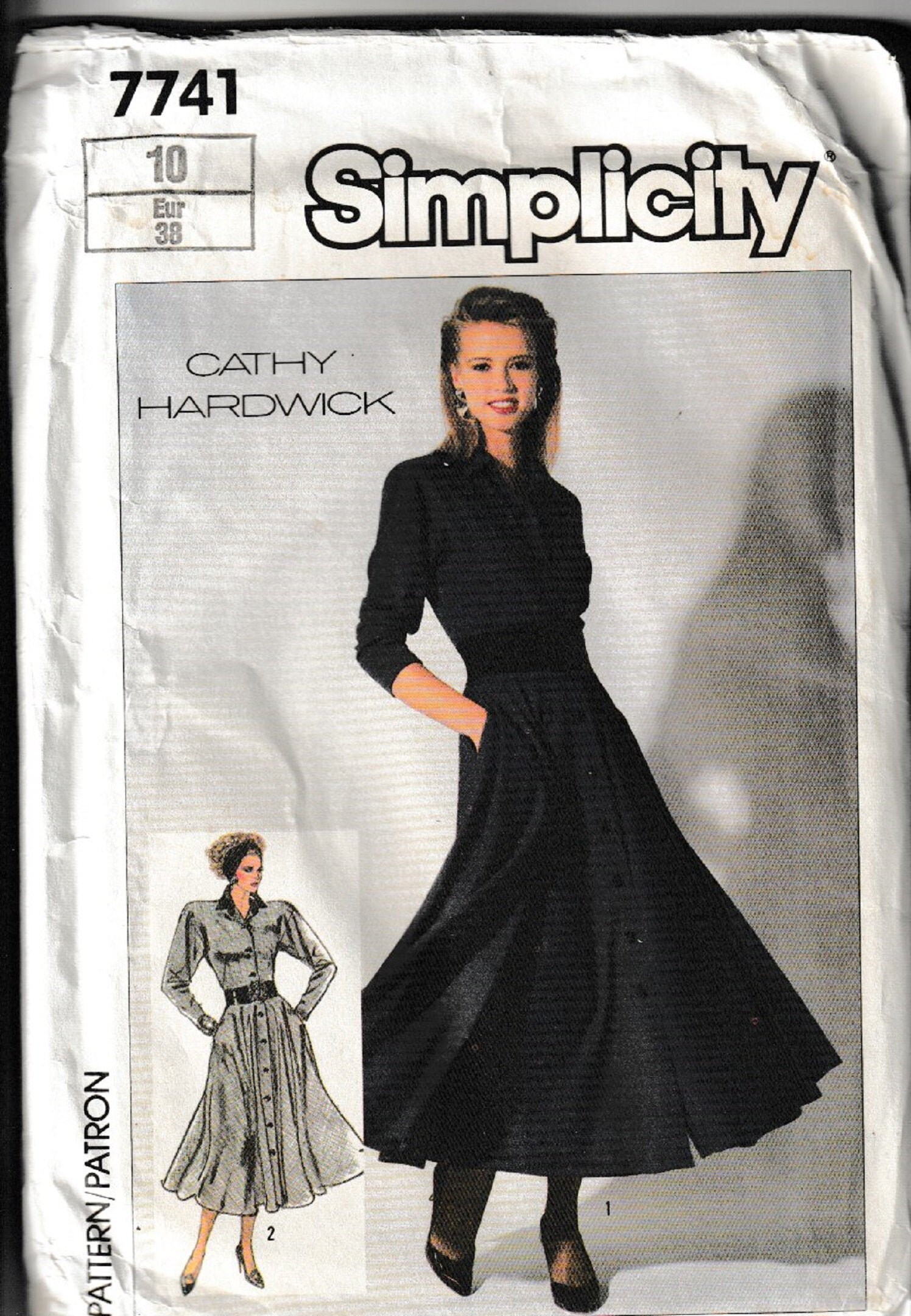 Vintage Simplicity 7741 Size 10, Cathy Hardwick Design, Button Up, Long ...