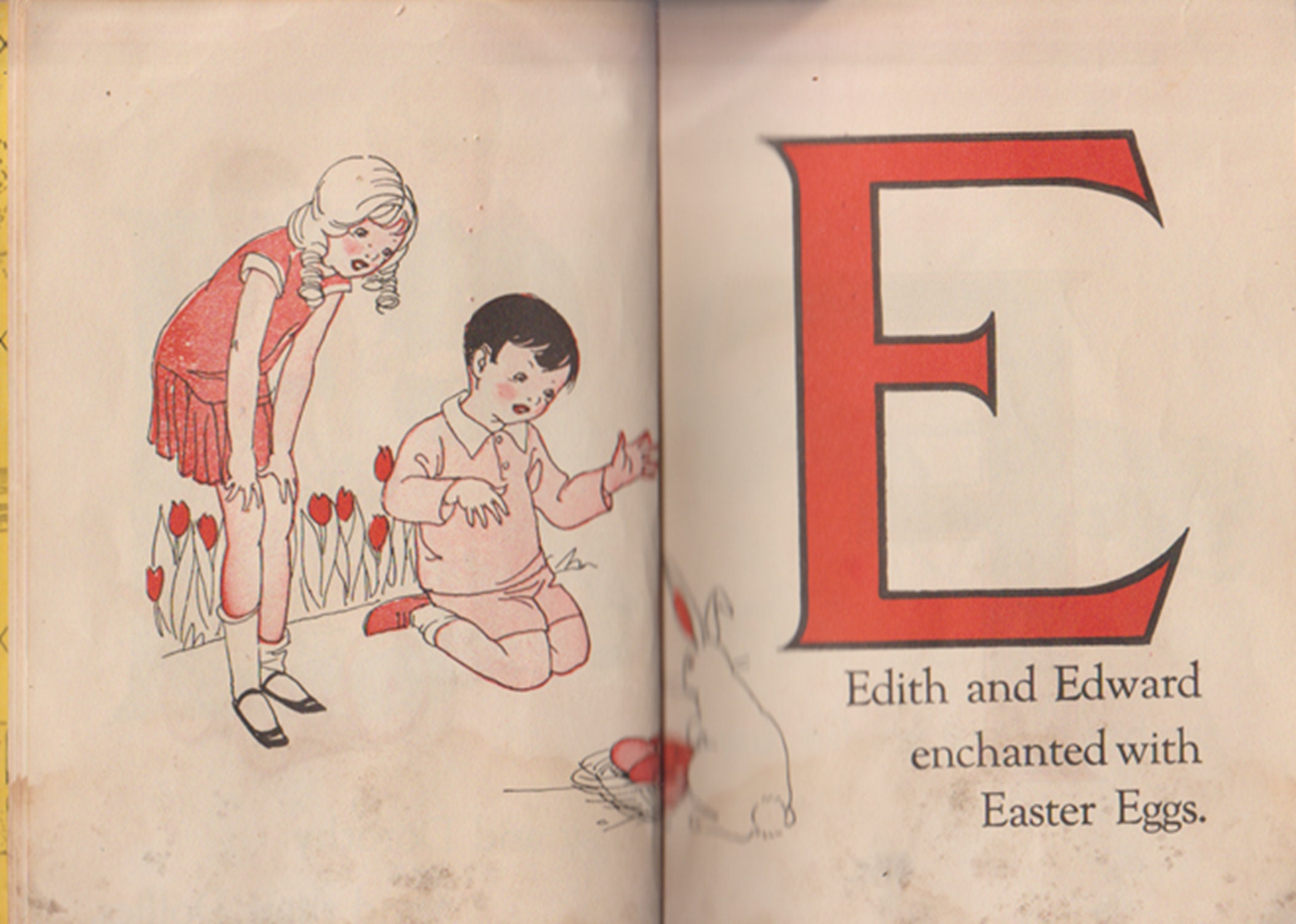 Vintage big Alphabet: Book for Teaching the Alphabet to - Etsy