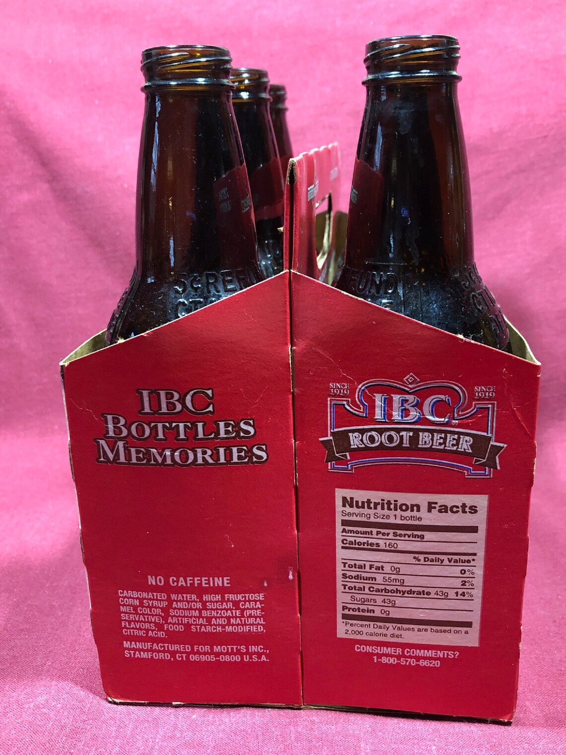 IBC Root Beer Six Pack Bottles Empty No Caps bottles Are Emossed FREE ...