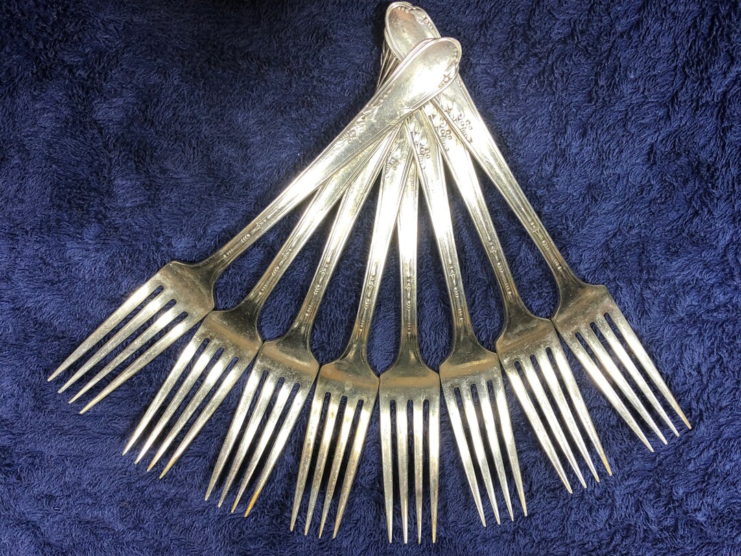 Eight Vintage 1881 Rogers Forks FREE Shipping Within the USA - Etsy