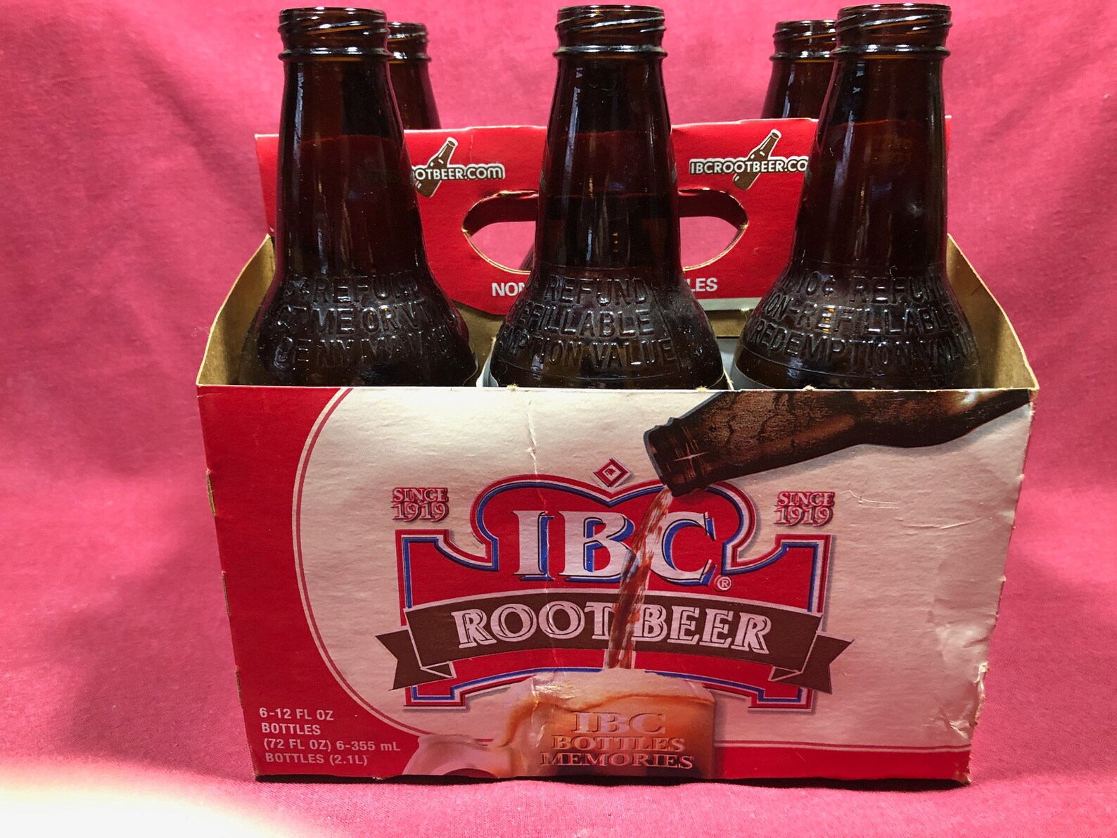 IBC Root Beer Six Pack Bottles Empty No Caps bottles Are Emossed FREE ...