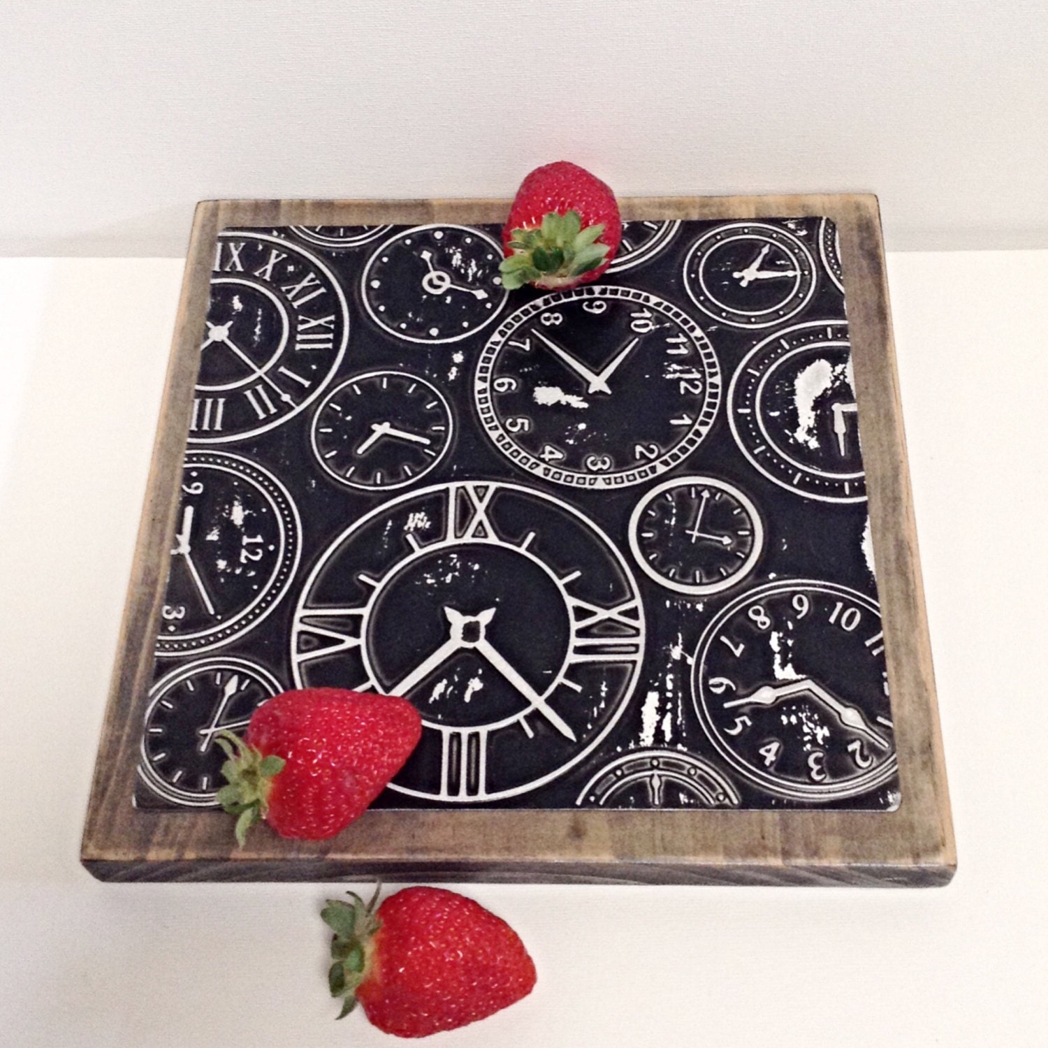 Clocks Serving Board | Etsy