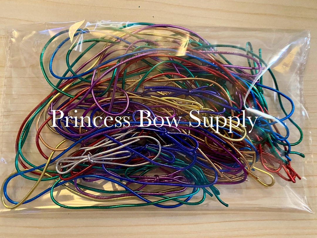 30 Pieces Assorted Colors Stretch Loops Lot for Crafting 6", 10", 16 ...