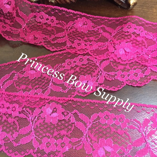 Hot Pink Lace - Etsy