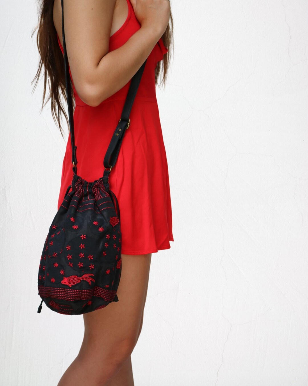 Sac Body Cross sac à bandoulière sac seau sac seau appliqué - Etsy France