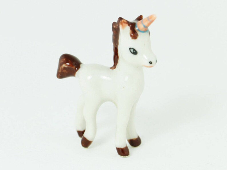 Miniature Unicorn Tiny Unicorn Ceramic Porcelain Figurine | Etsy