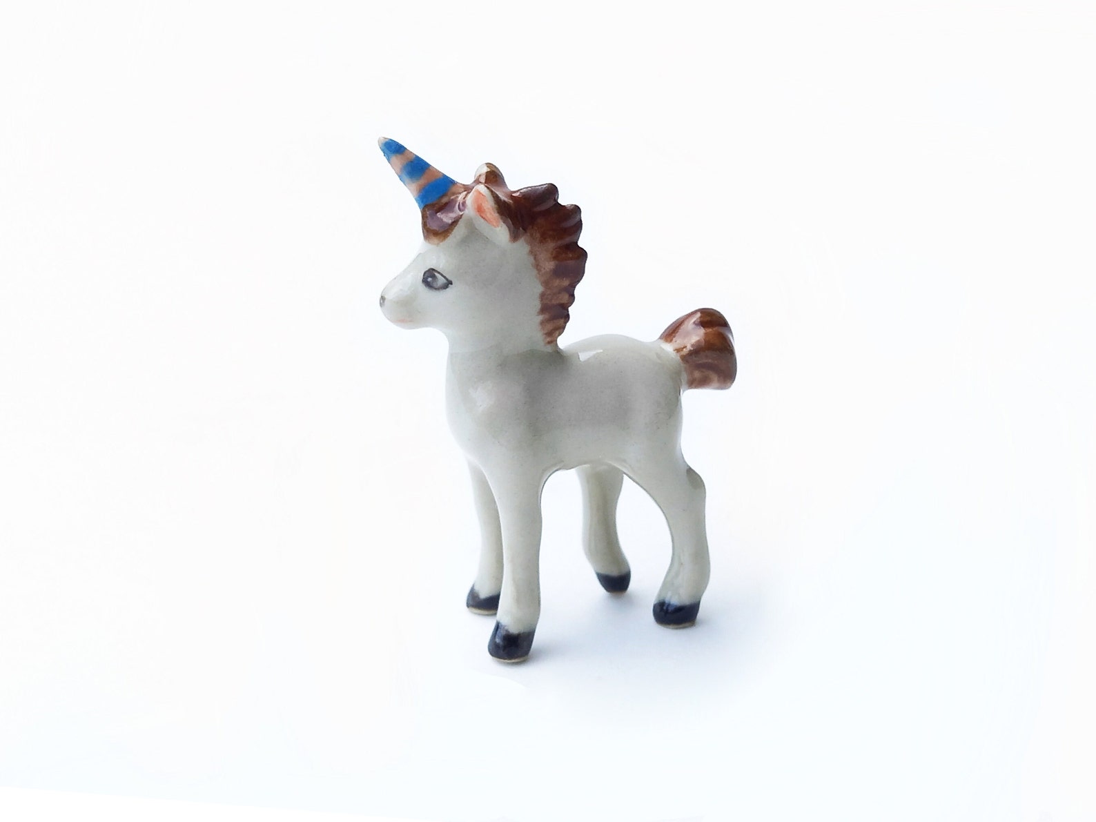 Miniature Unicorn Tiny Unicorn Ceramic Porcelain Figurine - Etsy