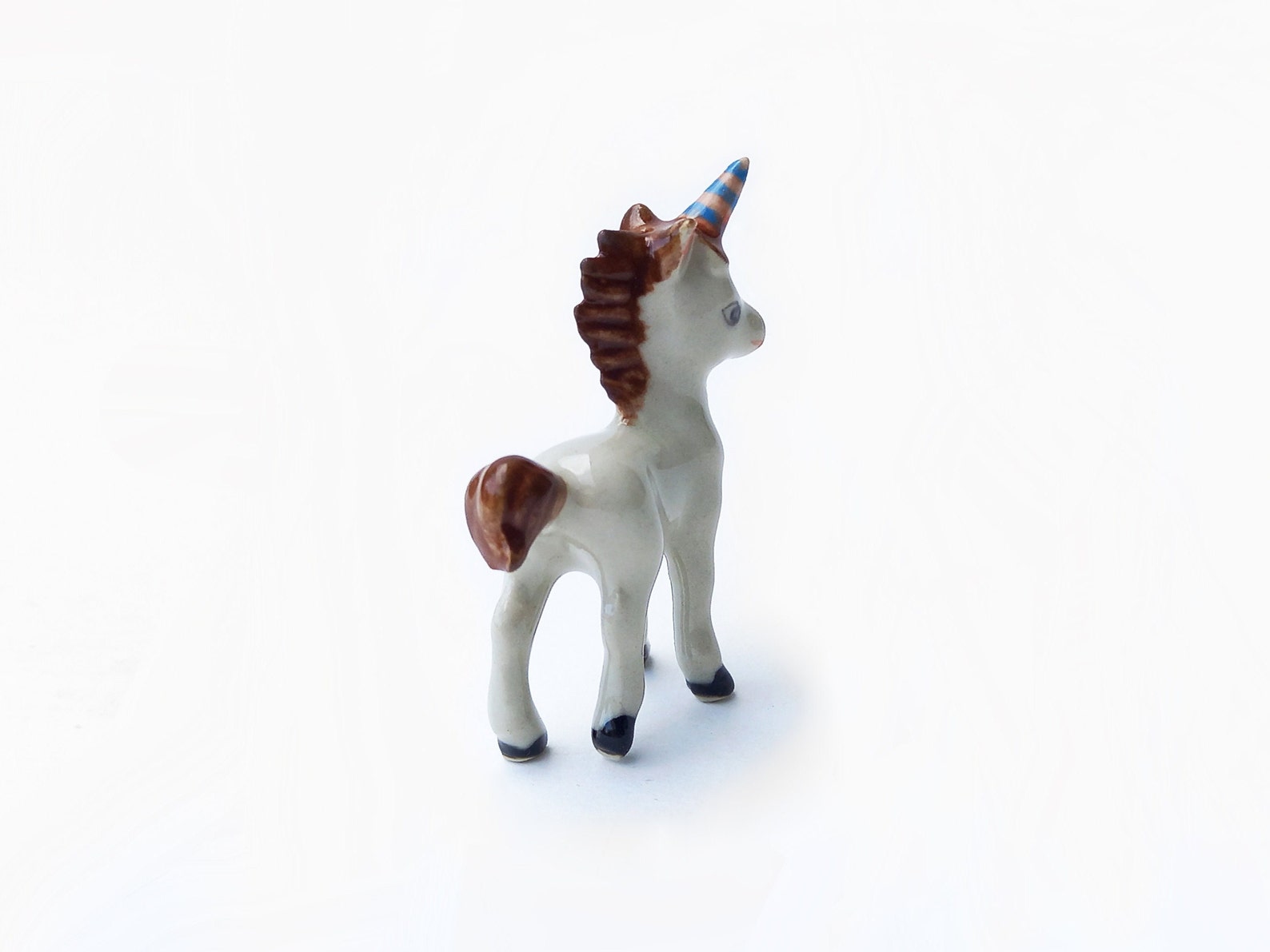 Miniature Unicorn Tiny Unicorn Ceramic Porcelain Figurine - Etsy
