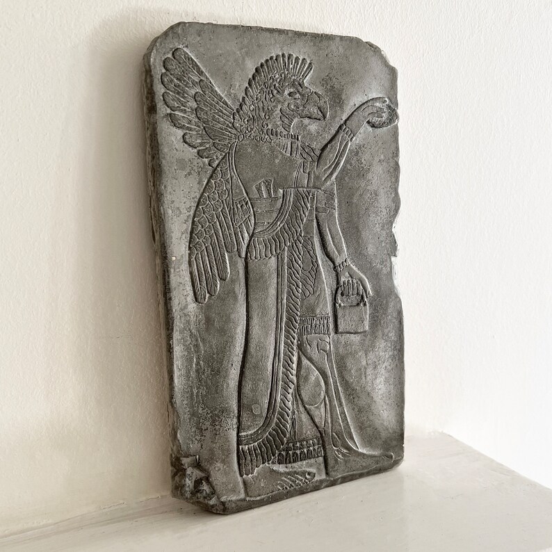 Nisroch Assyrian Eagle God. Hand Made Cement Archaeological - Etsy