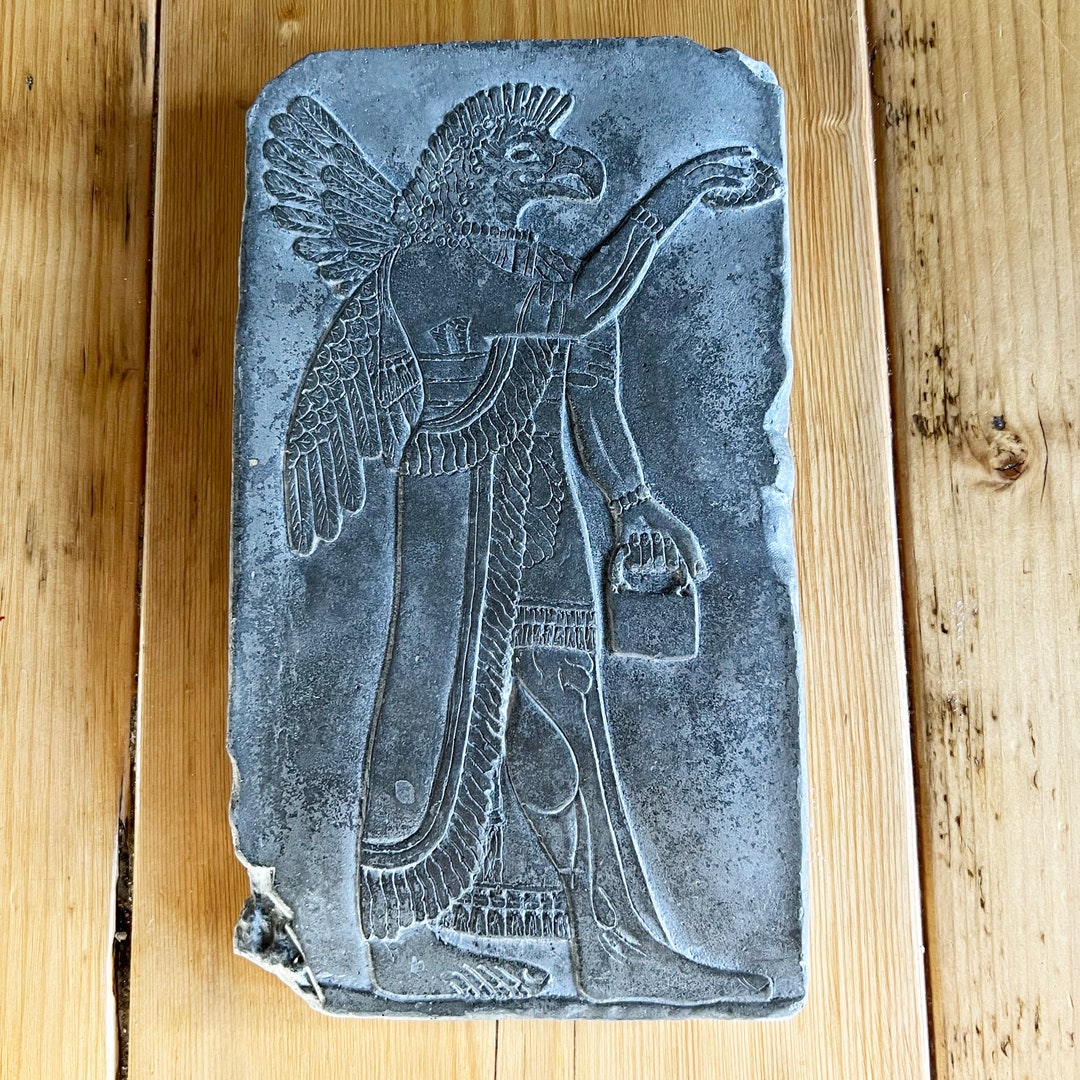 Nisroch Assyrian Eagle God. Hand Made Cement Archaeological - Etsy