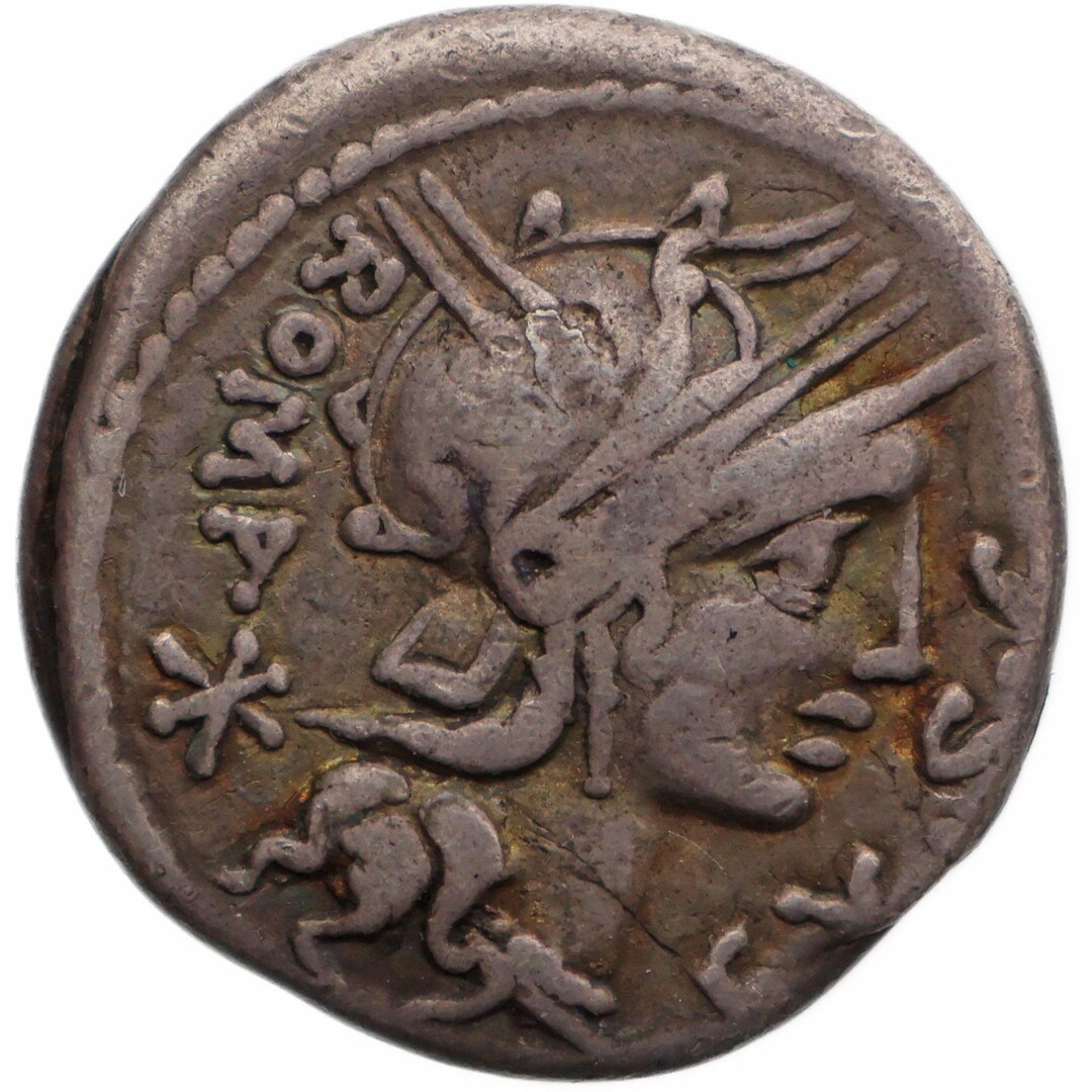 116 -115 BC Roman Republic Denarius Marcus Sergius Silus Coin - Etsy