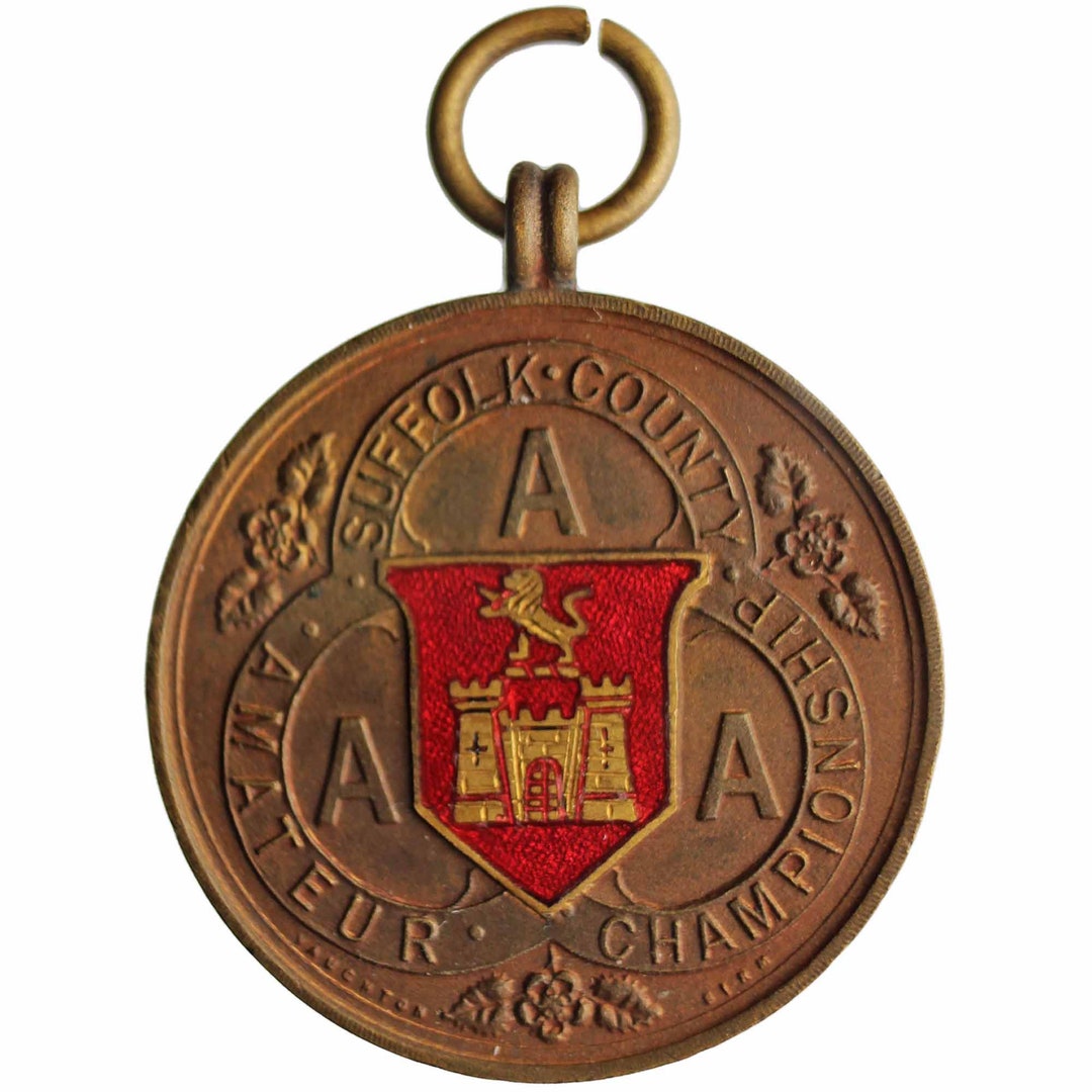 Vintage Medallion Suffolk Amateur Championship British Medal - Etsy