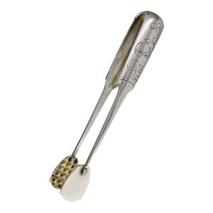 1908 1917 Antique Imperial Russian Sugar Tongs Moscow Silversmith ...
