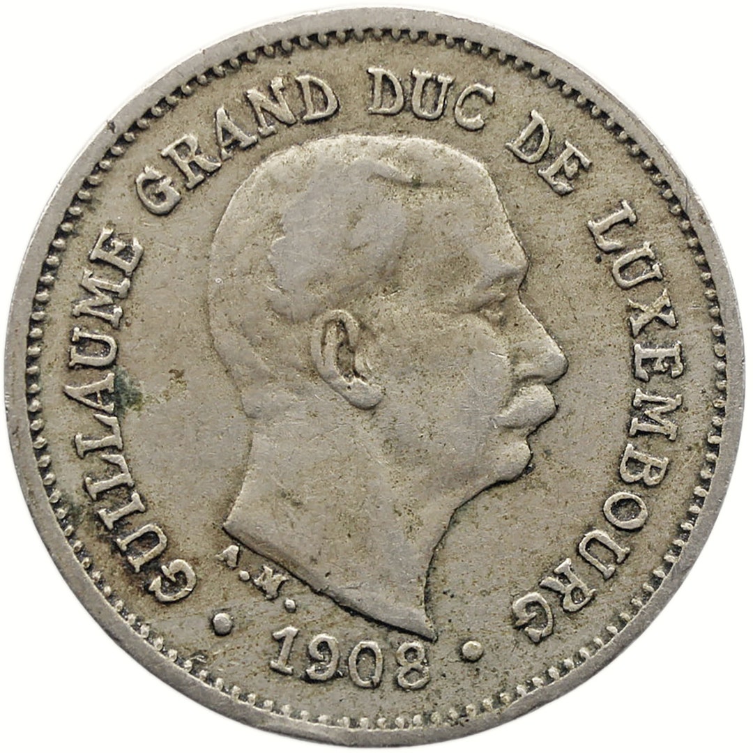 1908 5 Centimes Luxembourg Coin Guillaume IV - Etsy