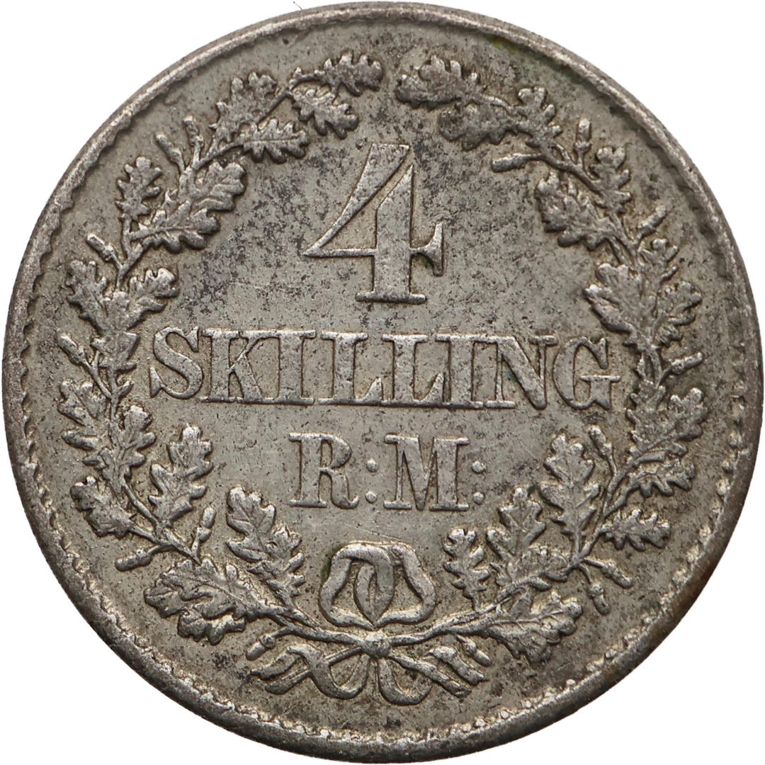 1854 FF 4 Skilling Rigsmønt Frederik VII Denmark Coin - Etsy