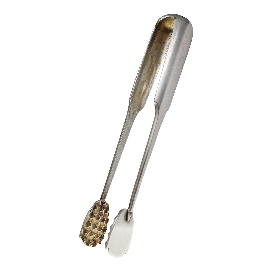 1908 - 1917 Antique Imperial Russian Sugar Tongs Moscow Silversmith ...