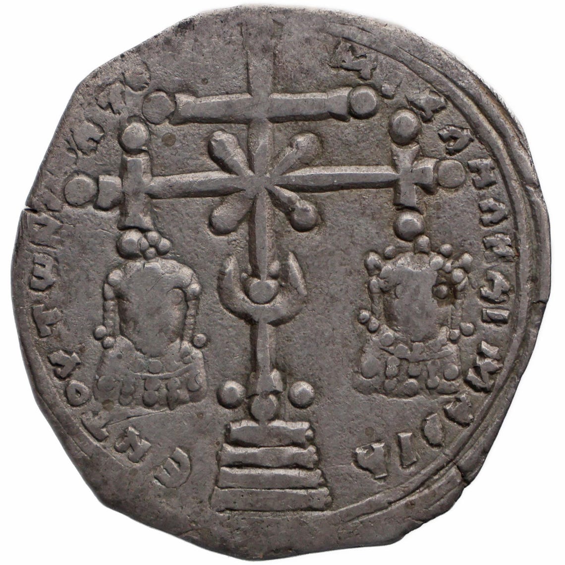 1071-1078 Byzantine Empire Miliaresion Michael VII With Maria Coin ...