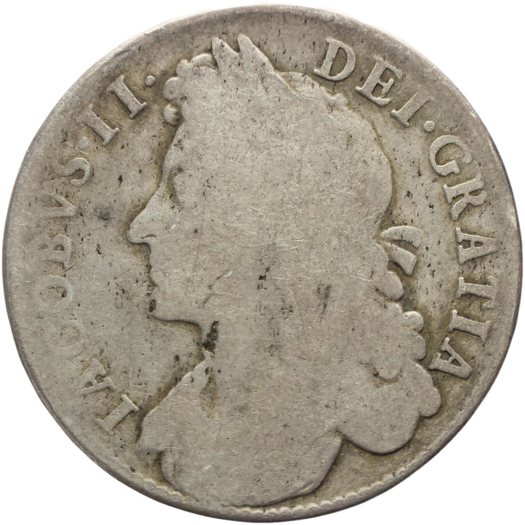 1685 Half Crown James II Coin Silver Great Britain - Etsy