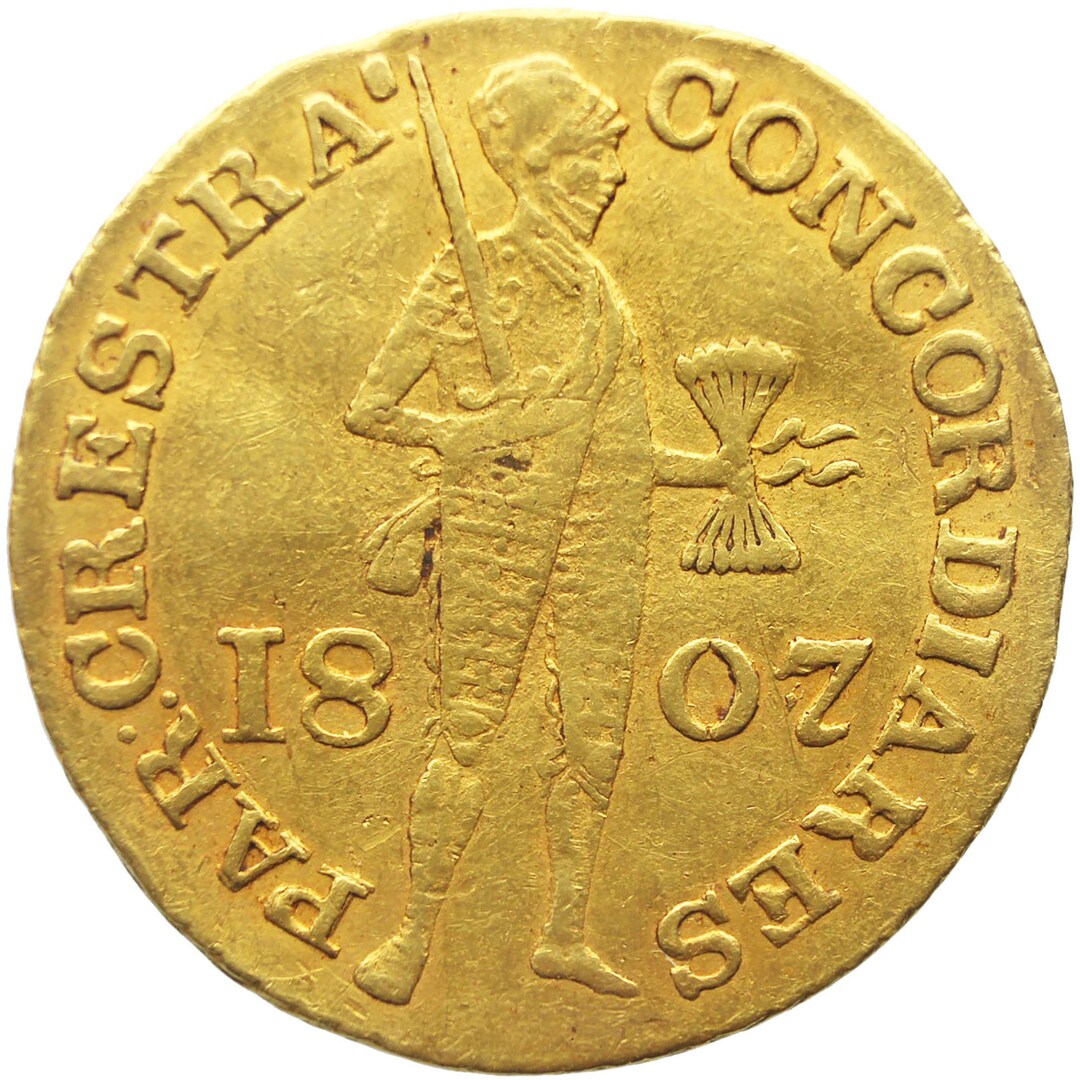 1807 Ducat Netherlands Gold Coin Louis Napoleon Curved 7 - Etsy