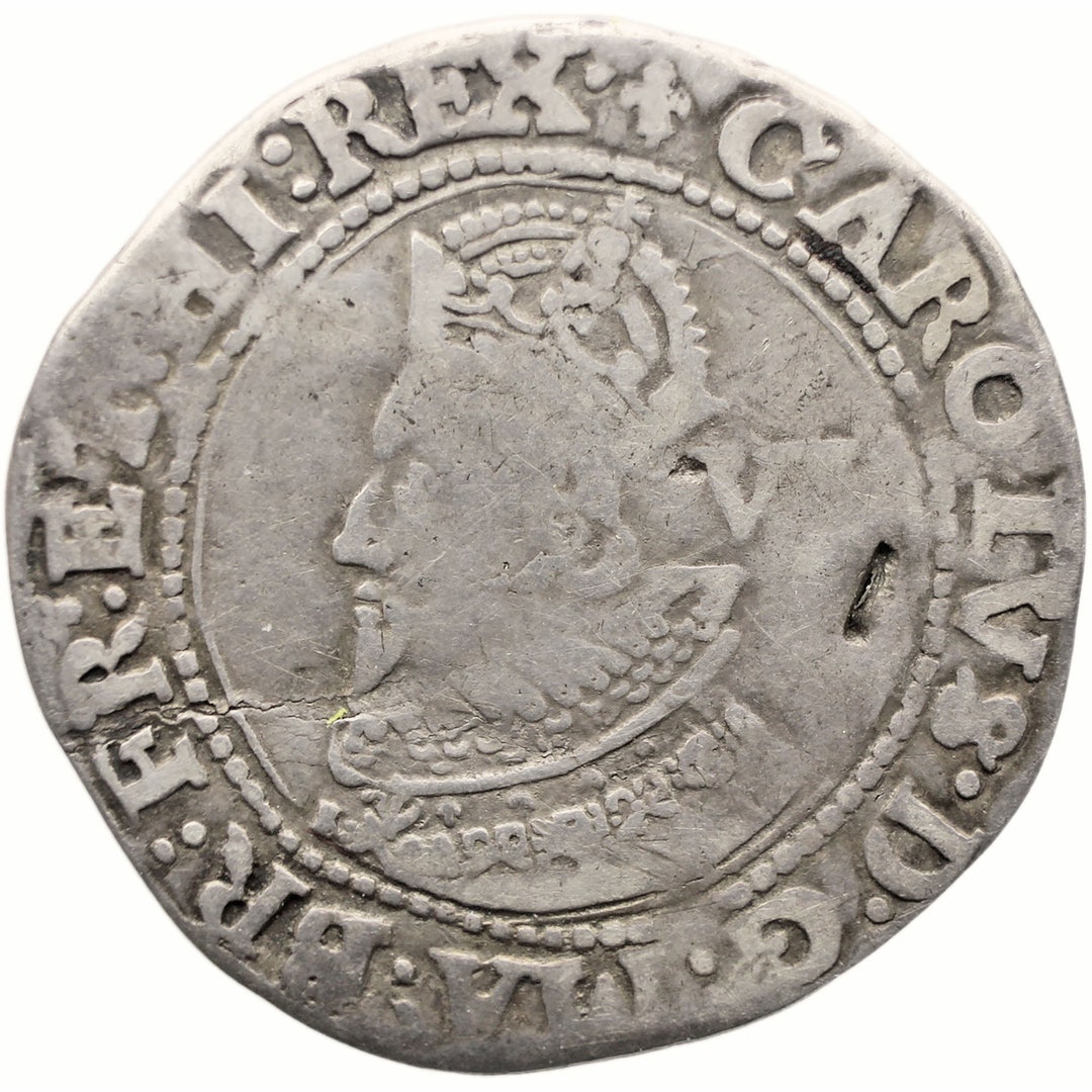 1625 Sixpence Charles I Coin England Silver Lis Mintmark 1st Bust Group ...
