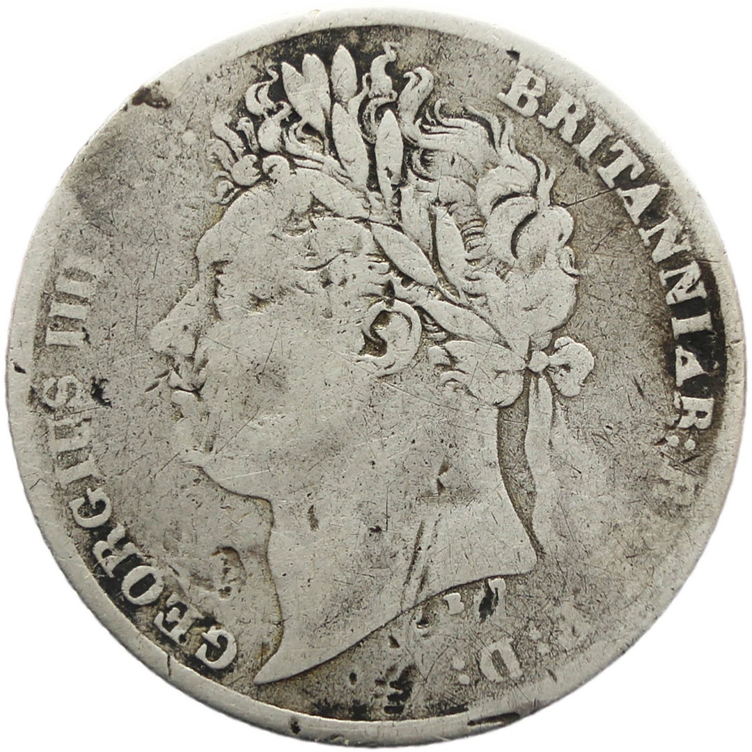 Rare 1821 Six Pence George IV Silver Coin - Etsy