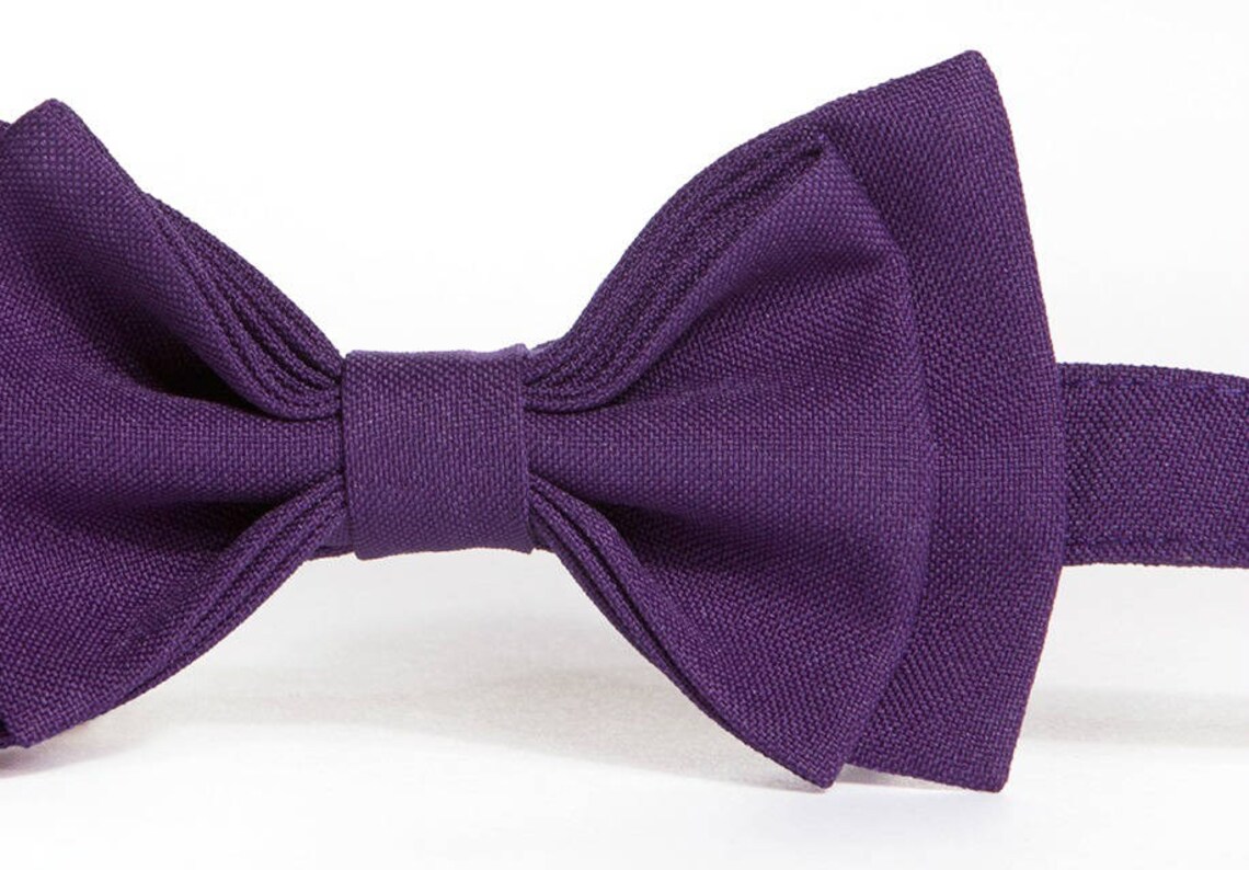 Dark Purple Bow Tie Bow Ties for Men Bow Ties for Boys Bow | Etsy