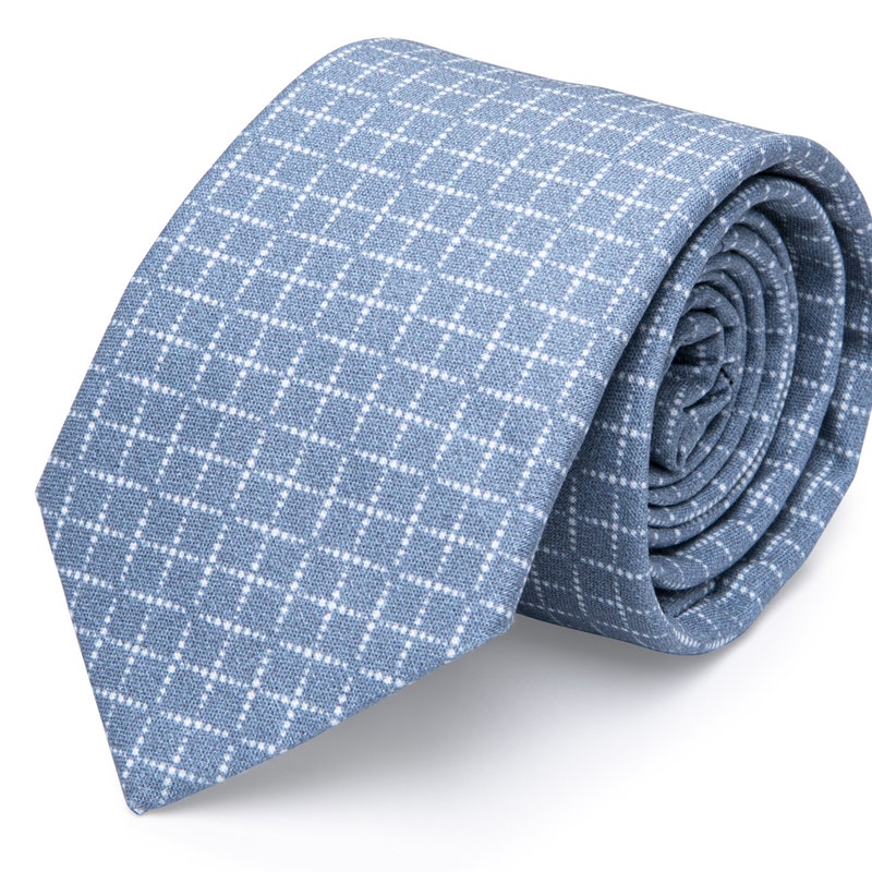 Dusty Blue Floral Tie - Etsy