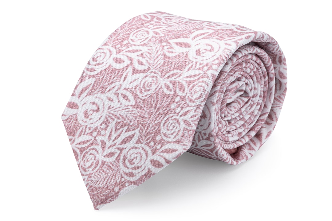 Dusty Roses Tie for Man, Dusty Rose Tie Mens, Dusty Rose Wedding Ties ...