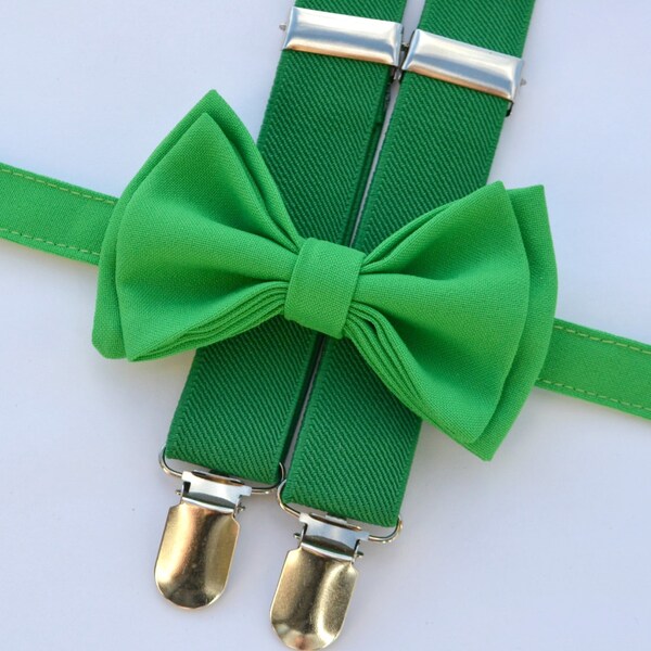 Green Suspenders - Etsy