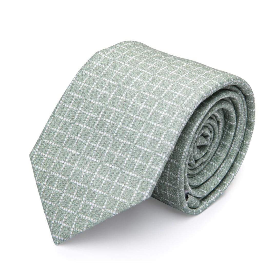 Dusty Sage Green Tie for Men, Wedding Ties, Skinny Ties, Ties for Groom ...