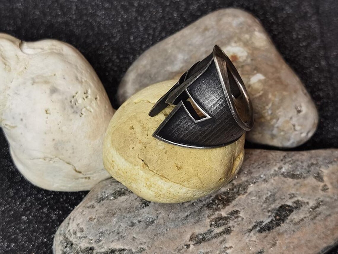 Spartan Helmet Ring, Handmade From Sterling Silver, High Quality ...