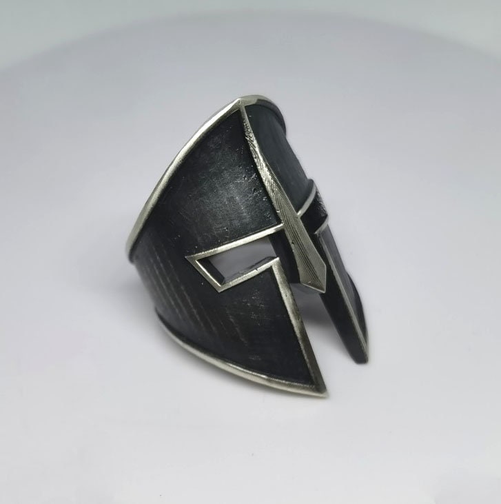 Spartan Helmet Ring, Handmade From Sterling Silver, High Quality ...