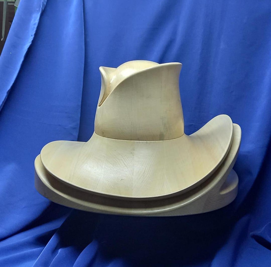 Wooden Hat Blocks, Forms for Millinery, Hatmakers - NEW ELEGANT MODEL ...