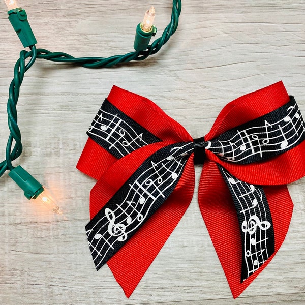 Music Hair Bow - Etsy