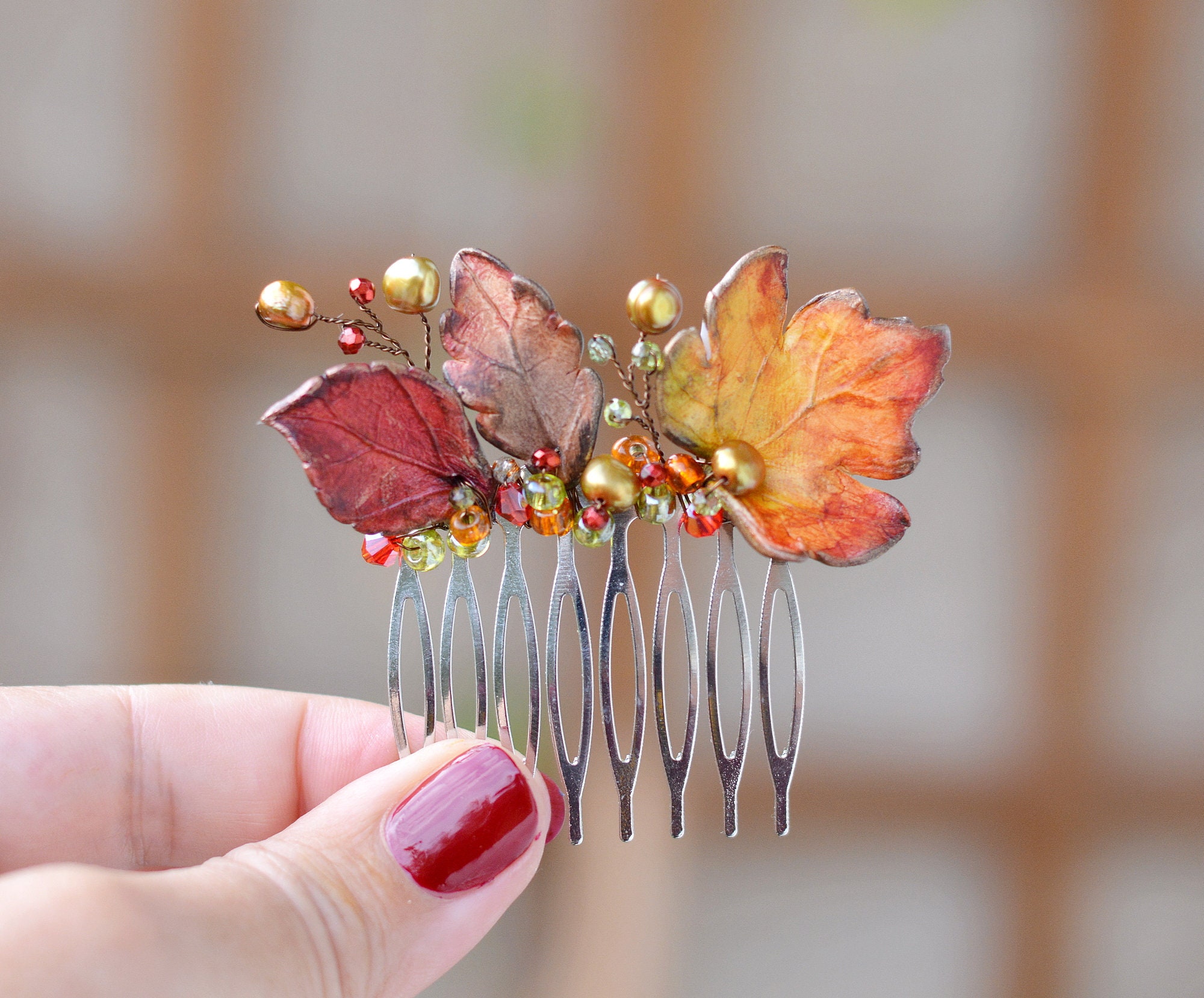 Autumn Hair Comb Fall Leaf Hair Accessory Autumn Wedding Hair - Etsy Canada