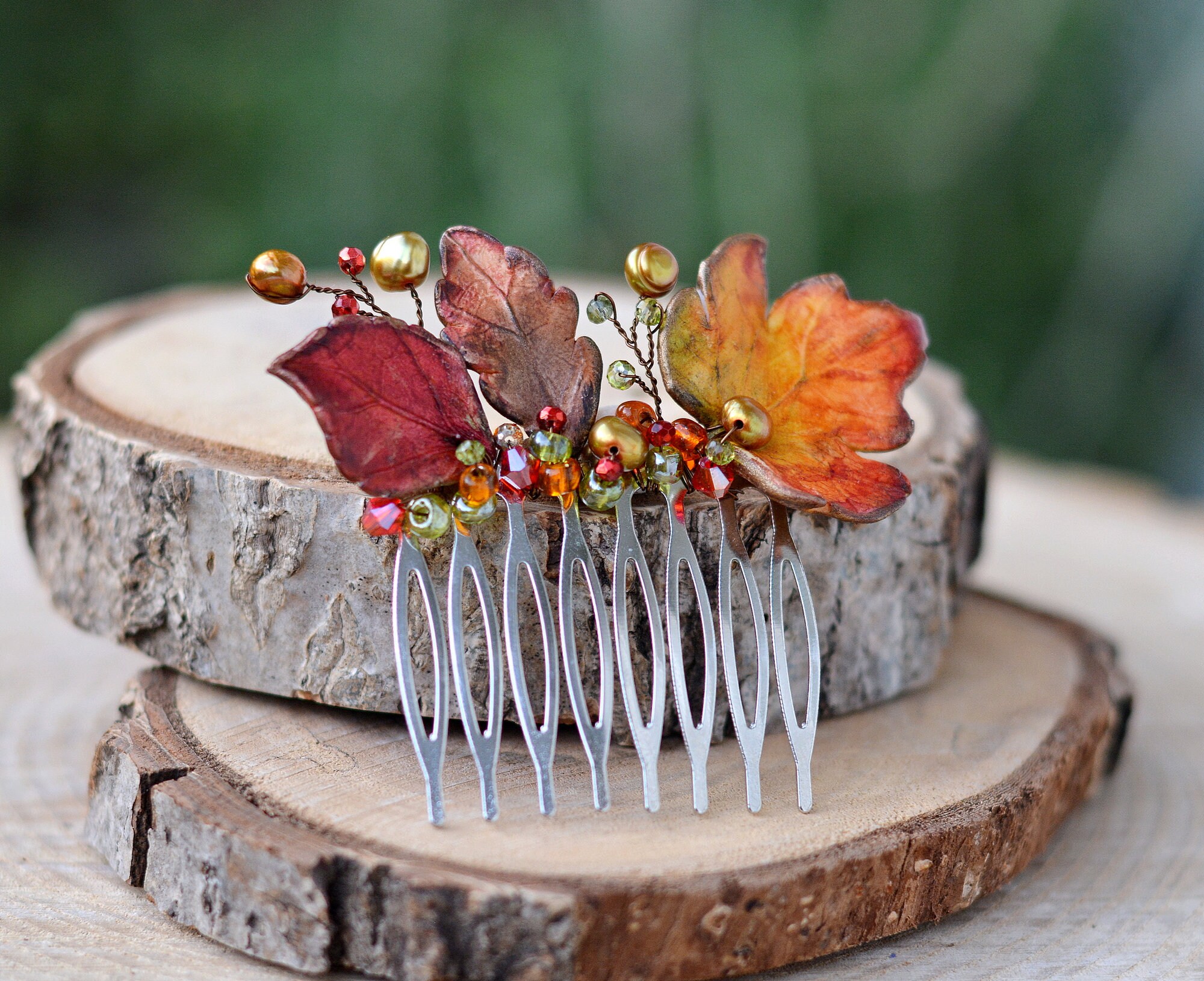 Autumn Hair Comb Fall Leaf Hair Accessory Autumn Wedding Hair - Etsy Canada