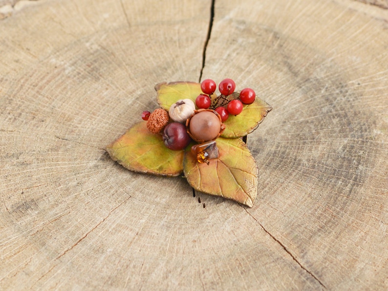 Autumn Leaves Brooch Fall Leaf Brooch Fall Jewelry Gift Autumn - Etsy
