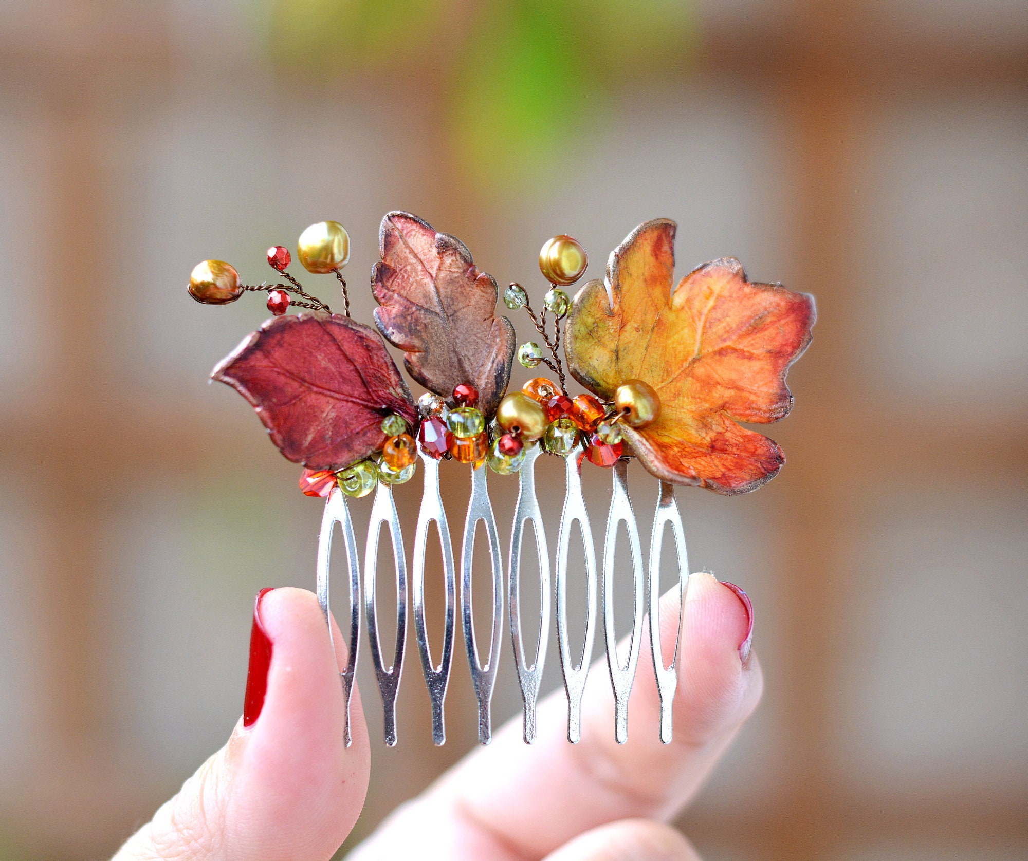 Autumn Hair Comb Fall Leaf Hair Accessory Autumn Wedding Hair - Etsy Canada
