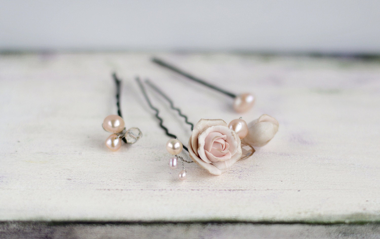 Bridal hair pins Wedding accessory Hair bridal flowers | Etsy