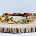 Sunflower Hair Wreath Wedding Bridal Sunflower Tiara Flower Girl Floral ...