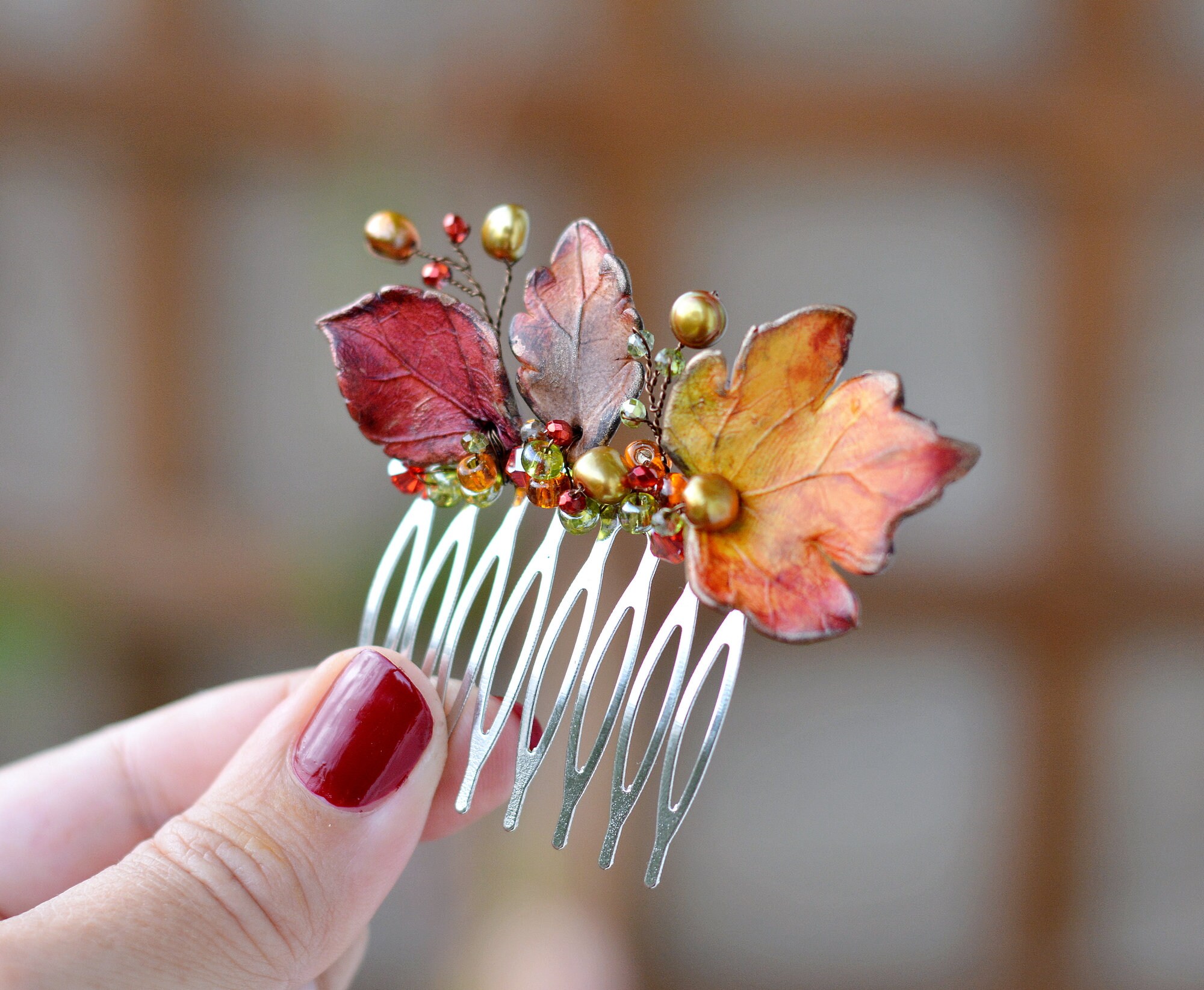 Autumn Hair Comb Fall Leaf Hair Accessory Autumn Wedding Hair - Etsy Canada