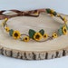 Sunflower Hair Wreath Wedding Bridal Sunflower Tiara Flower Girl Floral ...