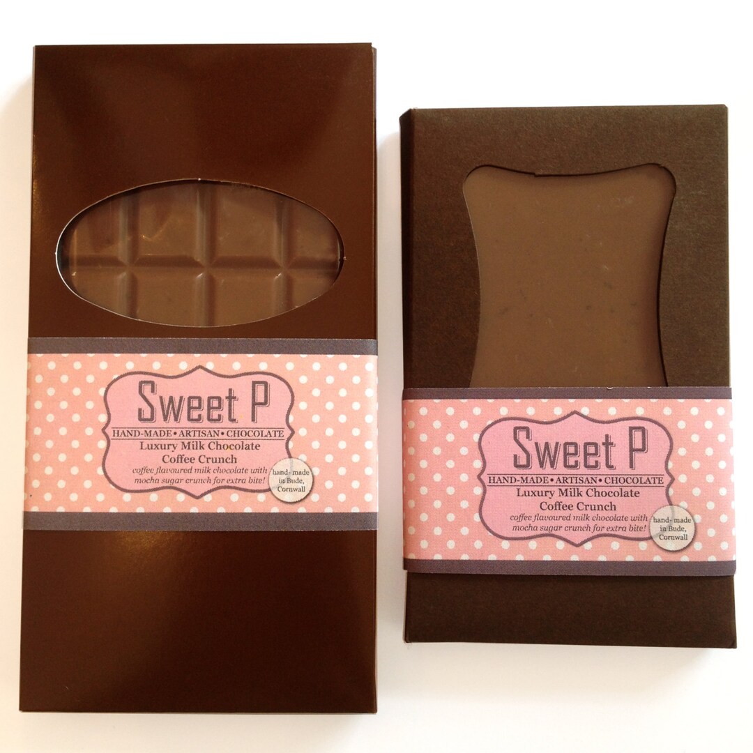 Coffee Crunch Milk Chocolate Bar or Slab, Artisan Chocolate, Hand Made ...