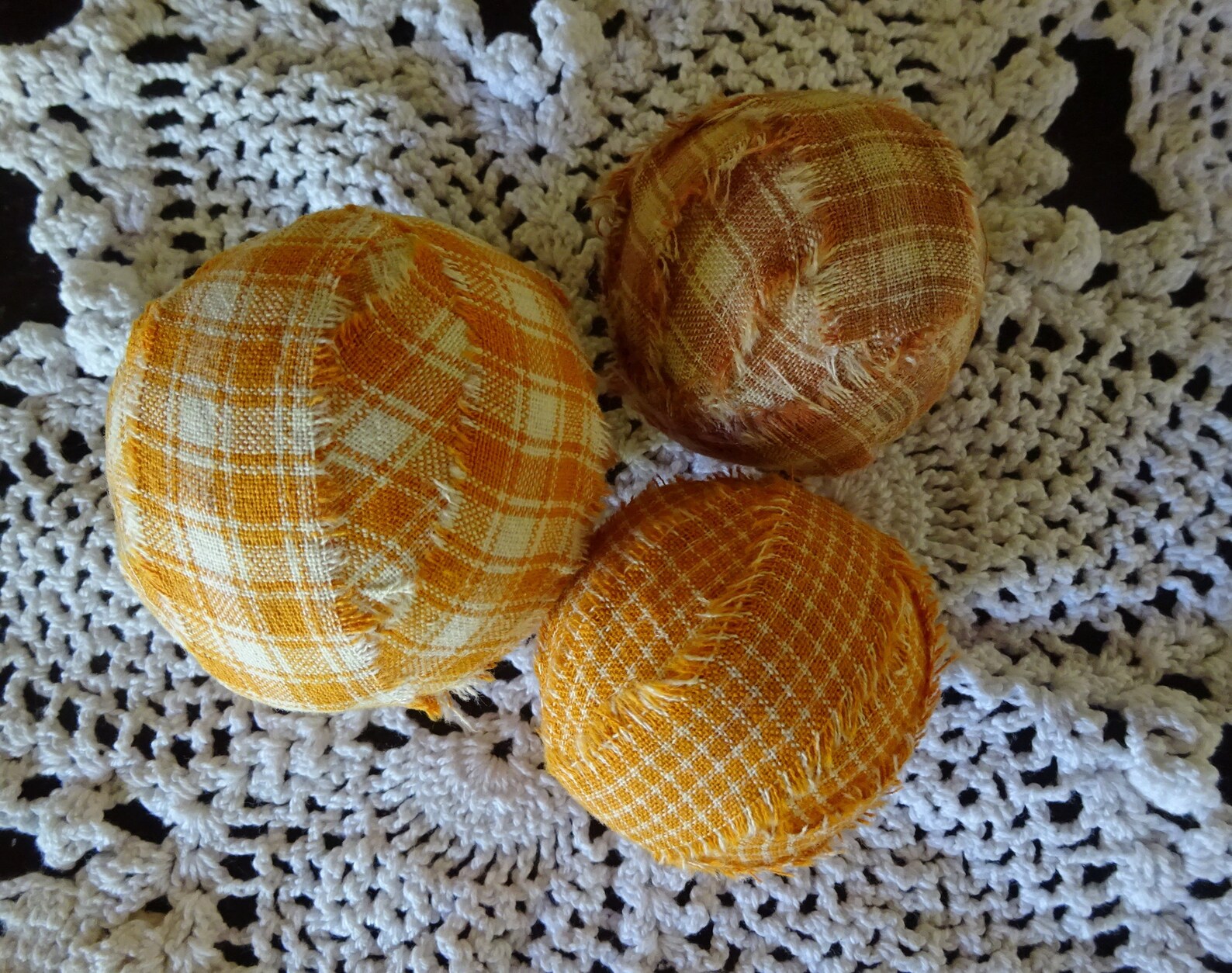 Rag Balls Homespun Rag Balls Primitive Rag Balls Fall Rag - Etsy