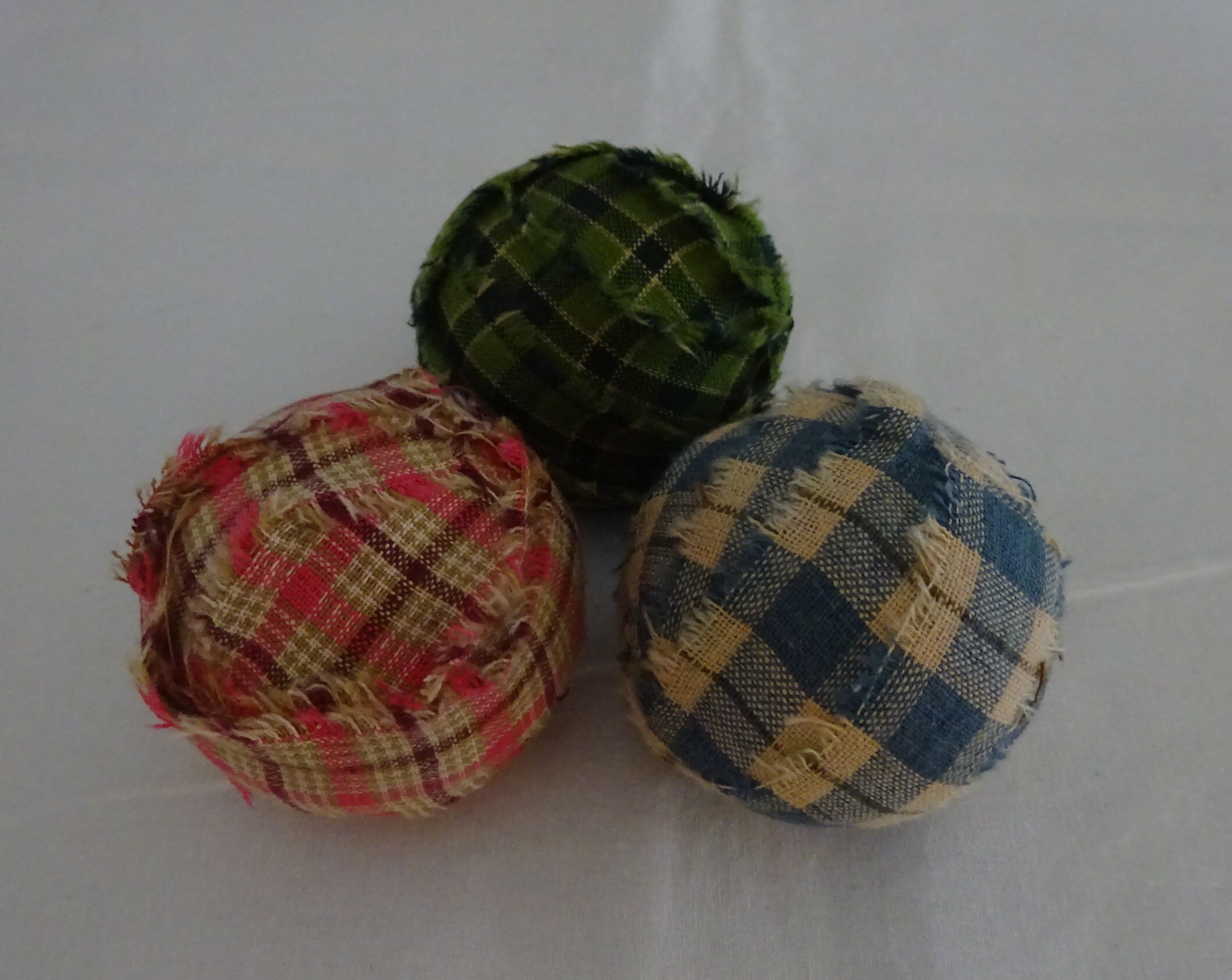 Rag Balls Primitive Decor Primitive Rag Balls Homespun Rag - Etsy